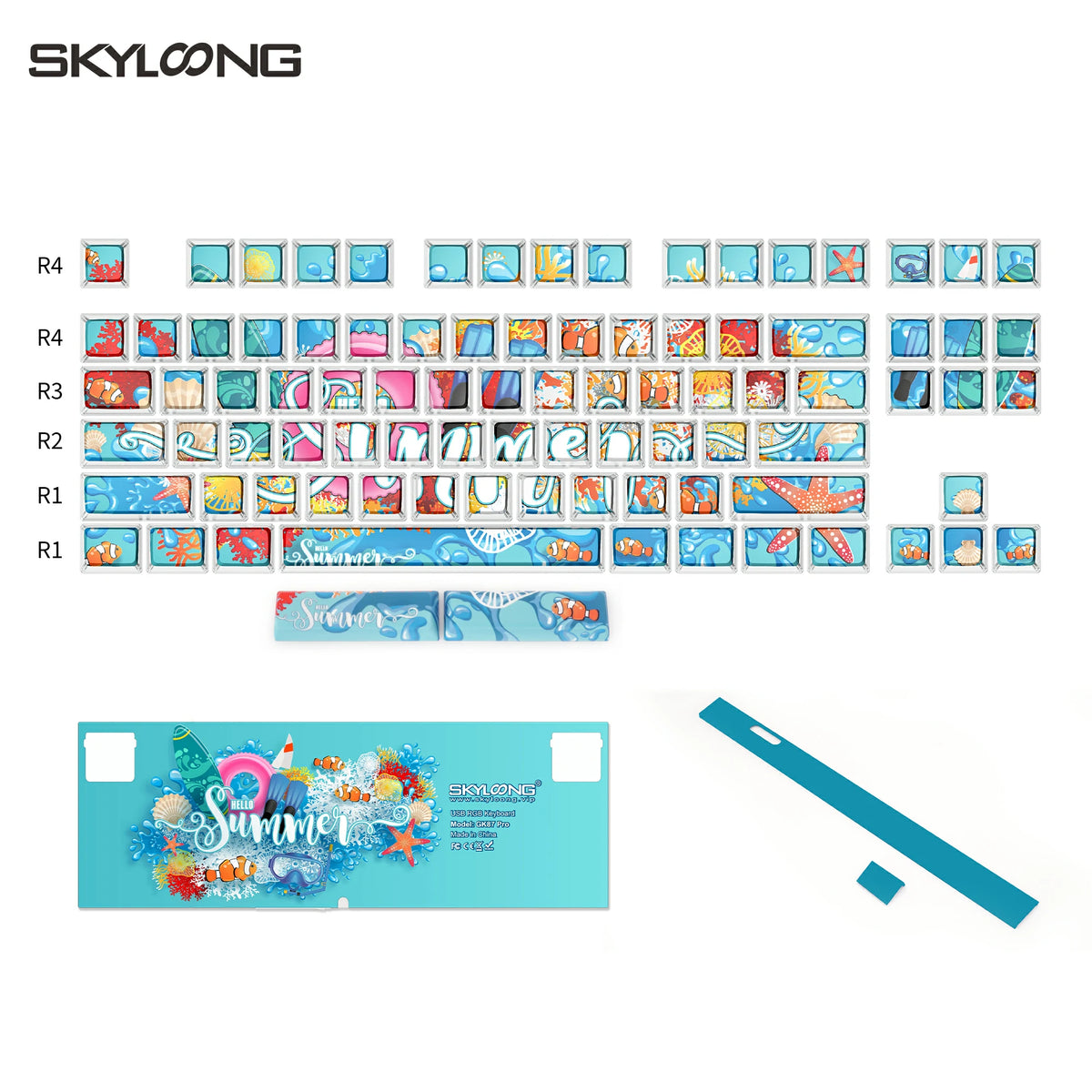 GK87Pro Accessory Package (Keycap/BackSticker/Theme Card) – SKYLOONG