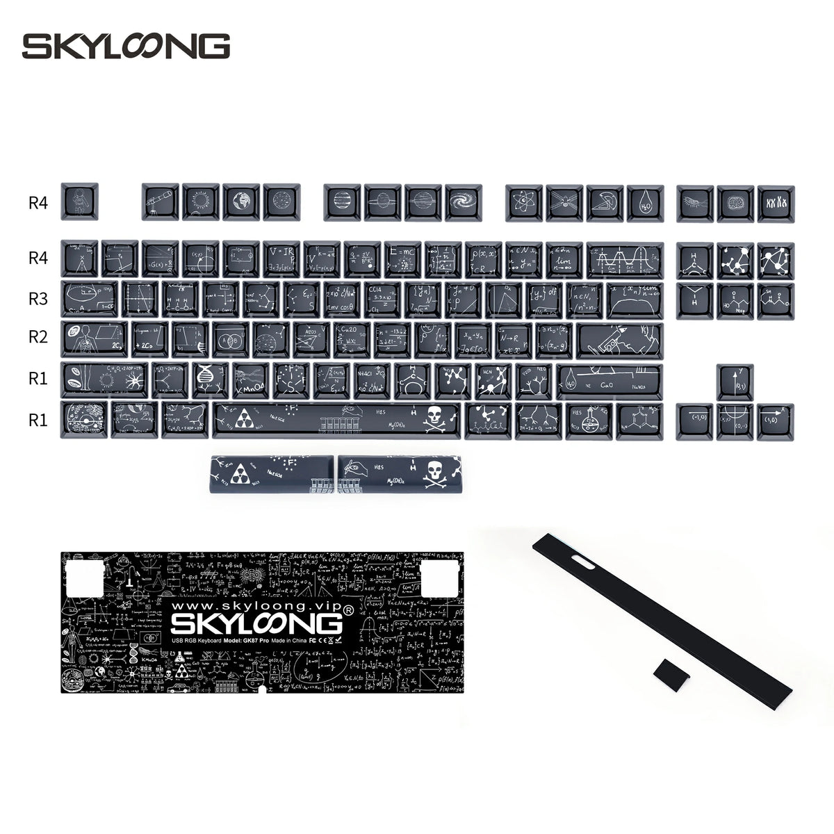 GK87Pro Accessory Package (Keycap/BackSticker/Theme Card) – SKYLOONG