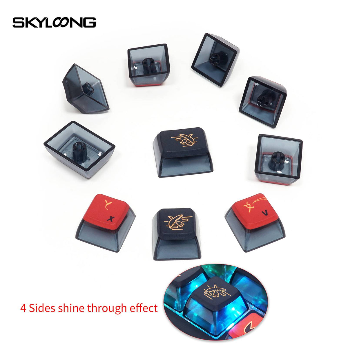 SKYLOONG GK7 PBT JIUWEI Pudding Keycap