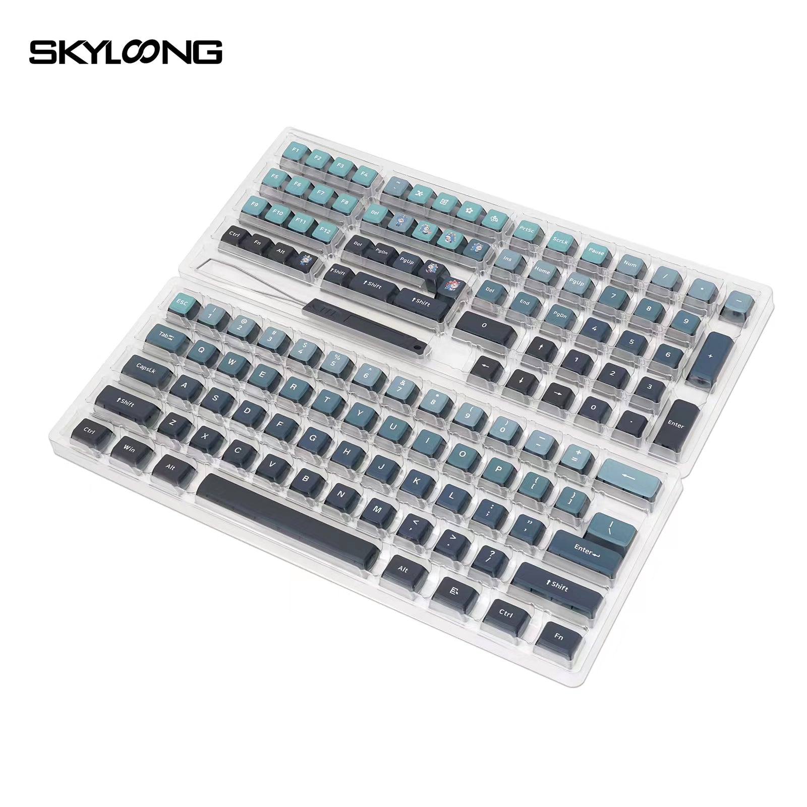 SKYLOONG GK7 PBT Gradient Blue Pudding Keycap