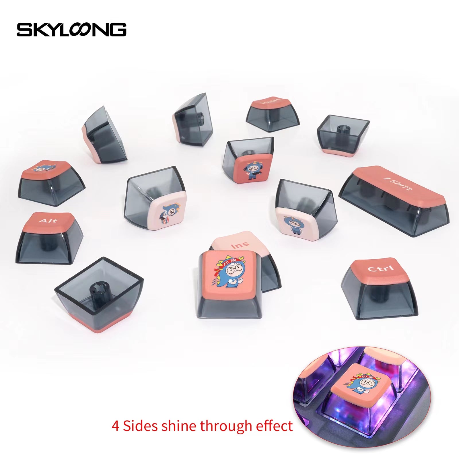 SKYLOONG GK7 PBT Blush Pudding Keycap