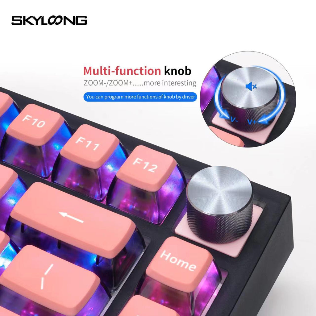 SKYLOONG GK75 Rainbow Mechanical Knob Keyboard