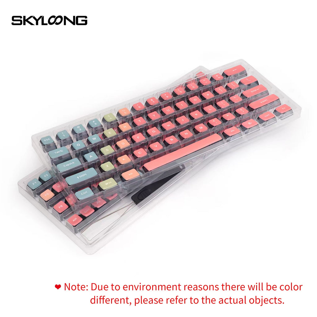 SKYLOONG GK7 PBT Gradient Pink Pudding Keycap