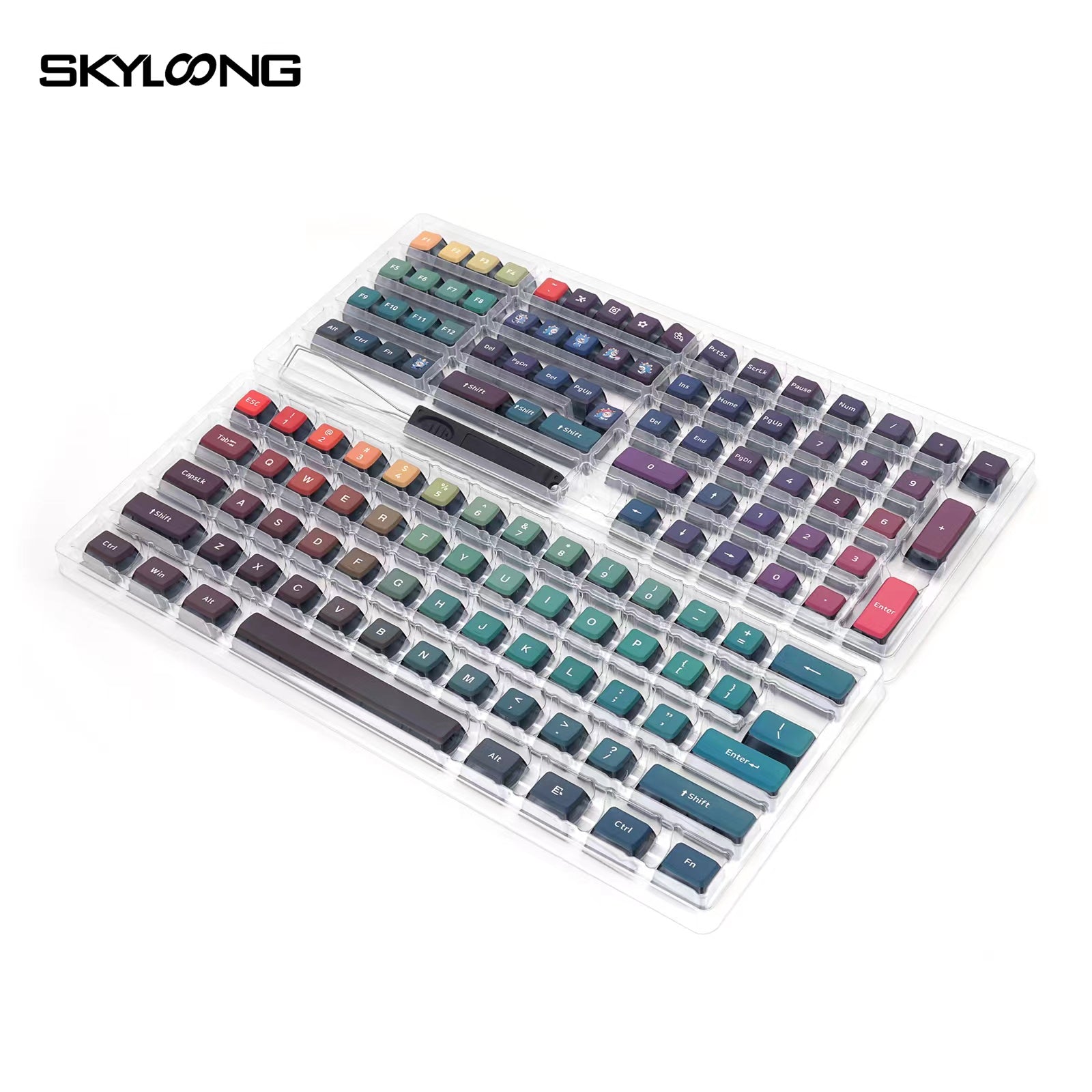 SKYLOONG GK7 PBT Rainbow Pudding Keycap