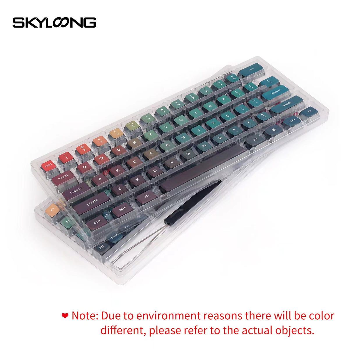 SKYLOONG GK7 PBT Rainbow Pudding Keycap