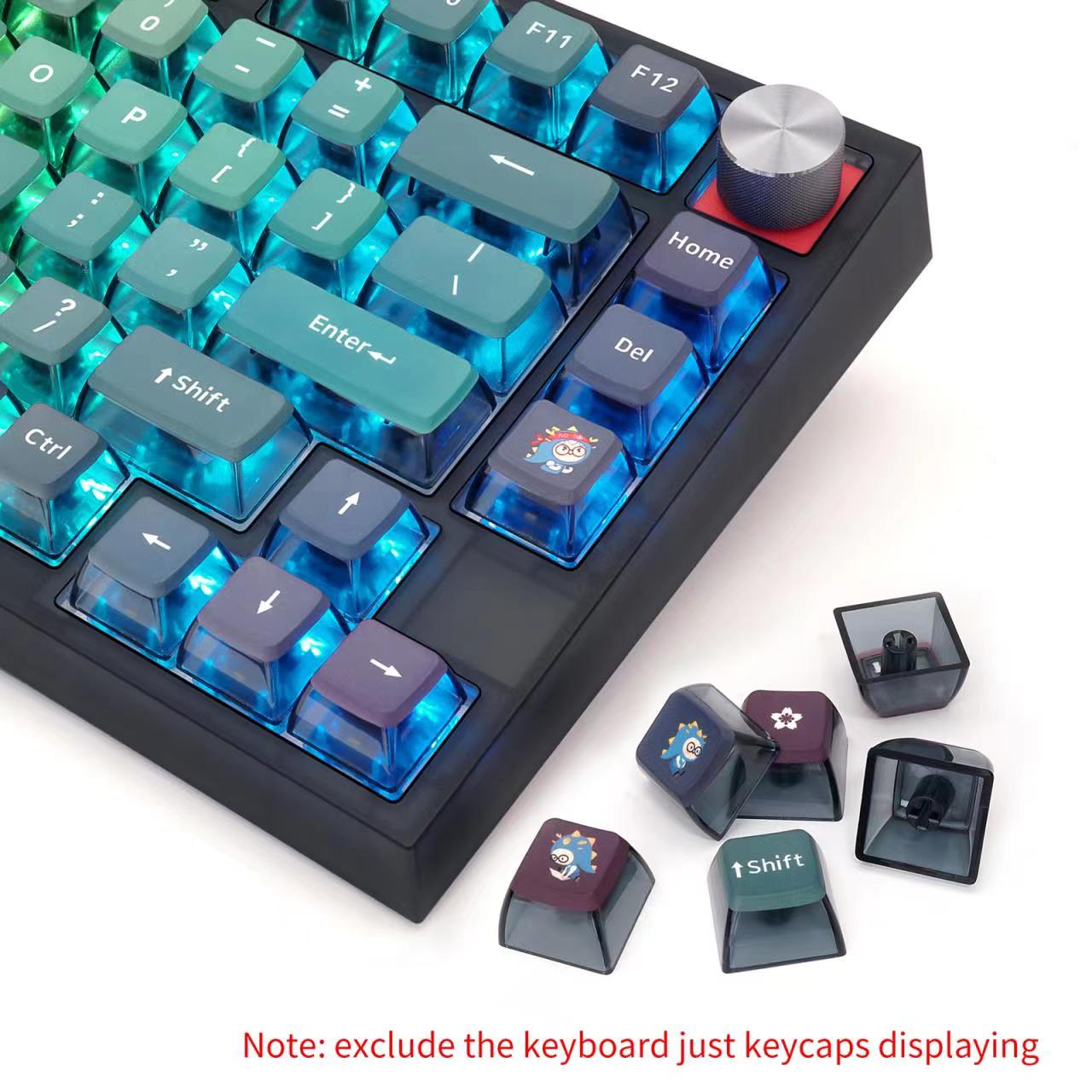 SKYLOONG GK7 PBT Rainbow Pudding Keycap