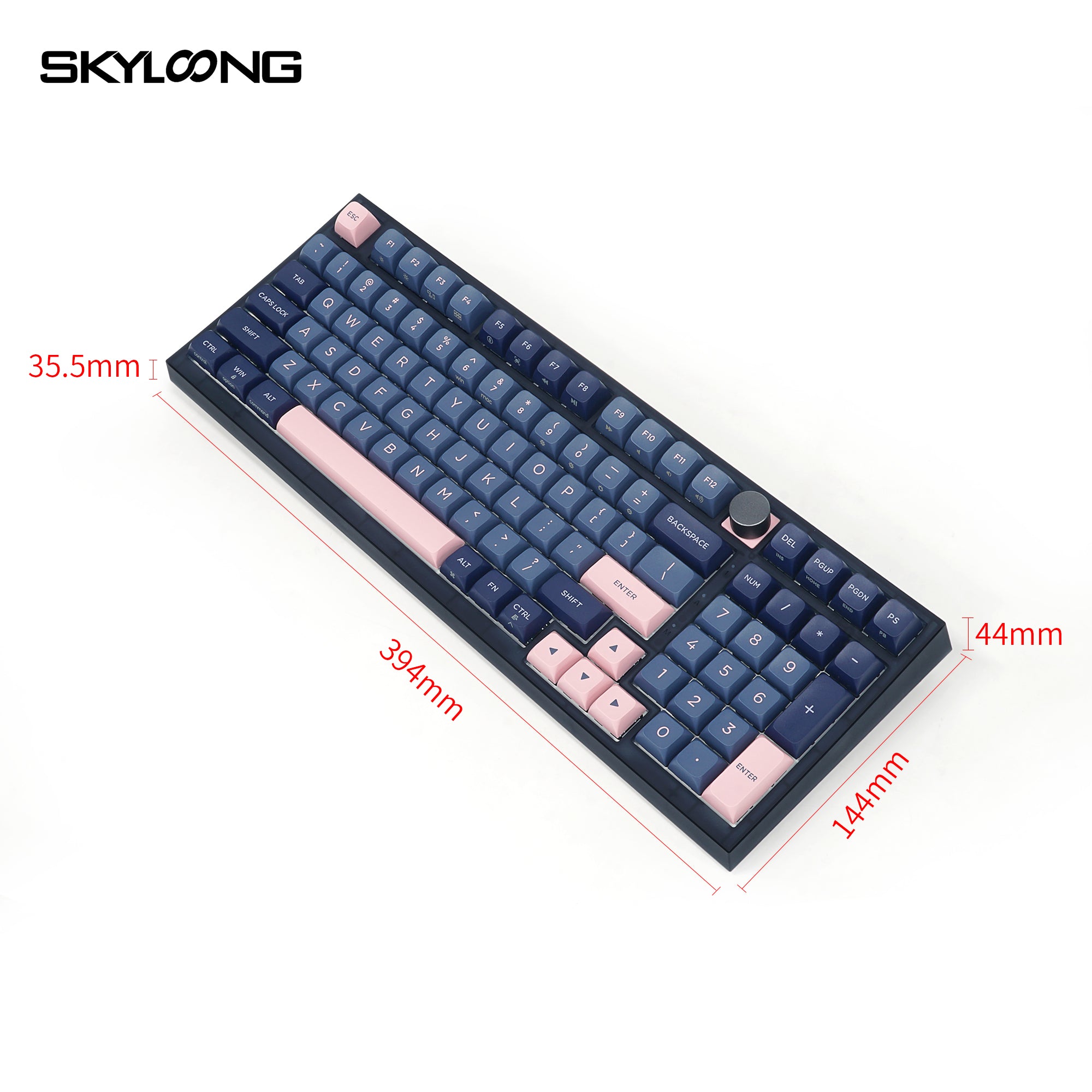 SKYLOONG GK980 Dye-Sub PBT - BluePink(Optical)