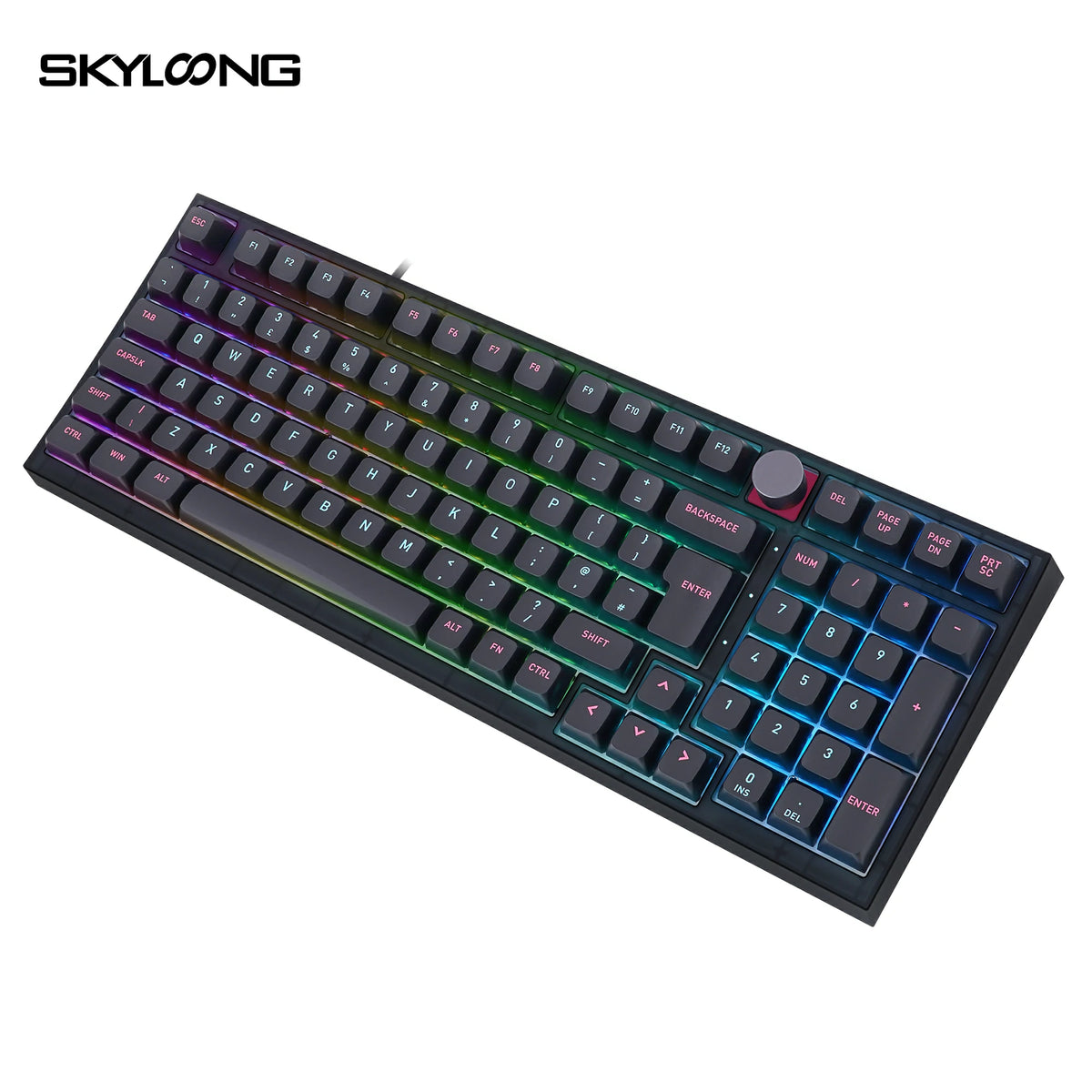SKYLOONG GK980 ISO Layout Knob Keyboard - Miami Night (Optical)